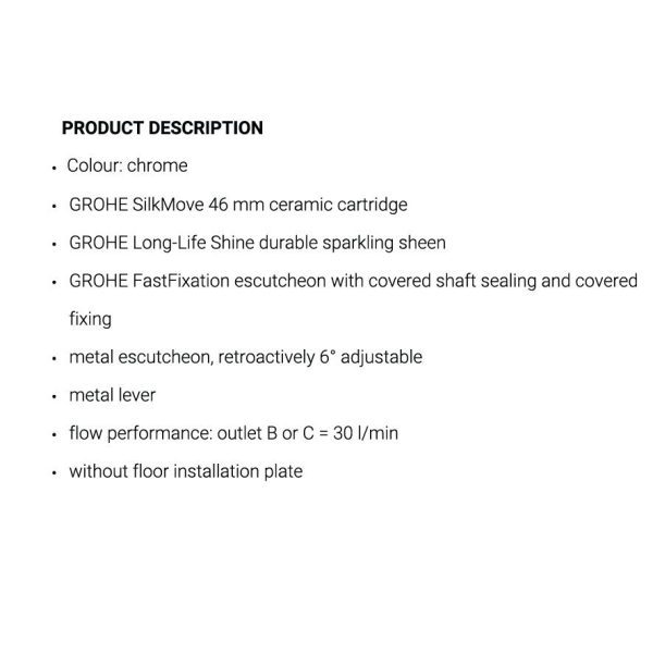 Grohe EURODISC Cosmopolitan Single-lever shower mixer 24055002 | Azora